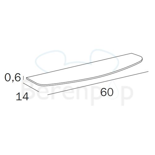 glasplaat - Inda Touch - Inox glasplaat gesatineerd glas